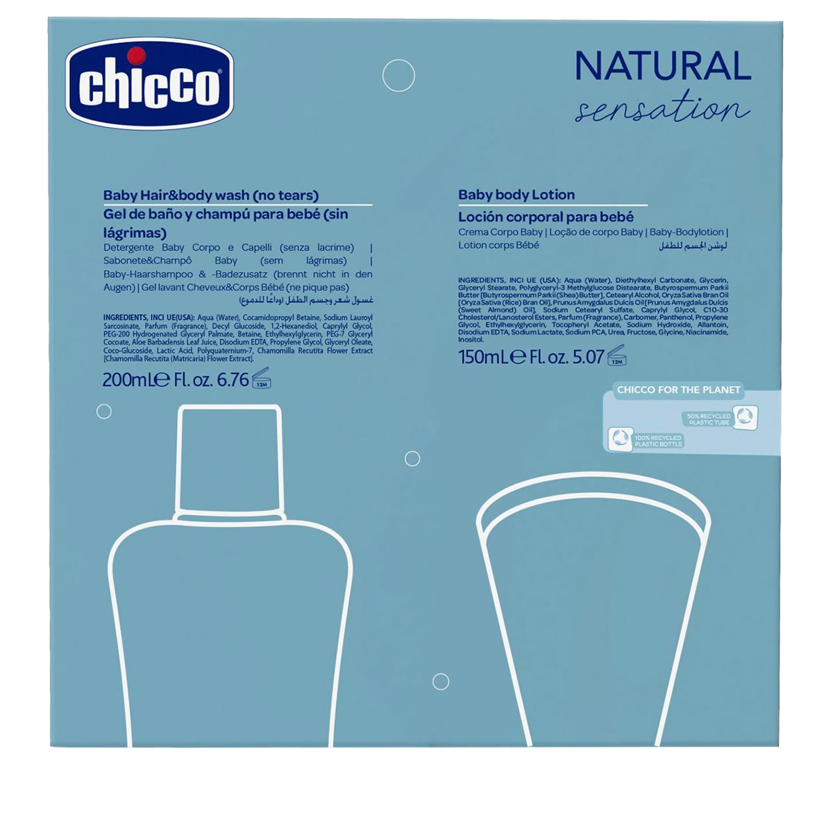 Chicco • Natural Sensation Shampoo & Body Lotion • haar-shop.ch