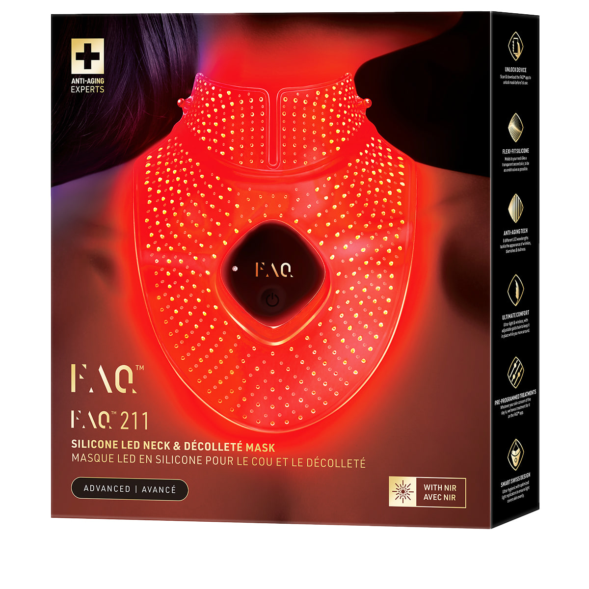 FAQ • FAQ 211 Silicone LED Neck & Décolleté Mask • haar-shop.ch