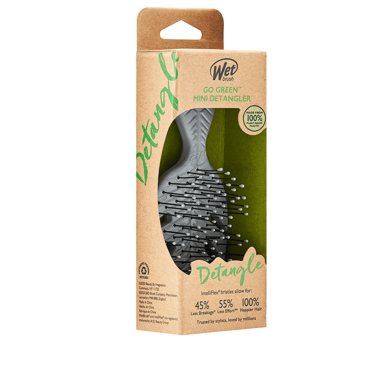 Wet Brush Mini Detangler - Grey • sanftes Entwirren für alle Haartypen