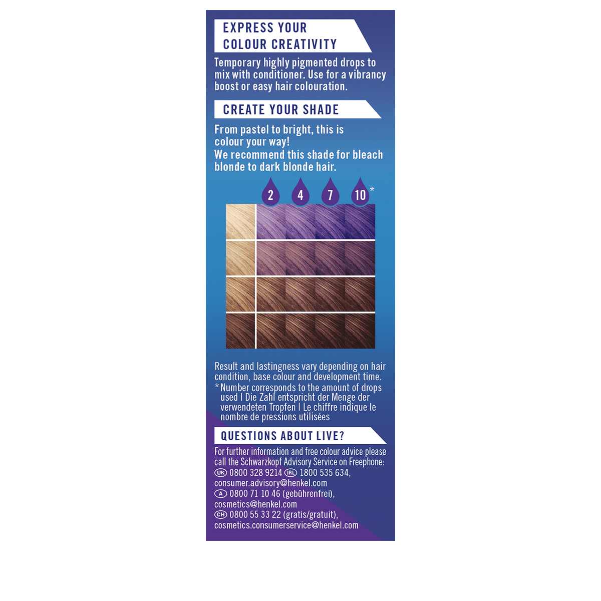 Temporary Colour Drops