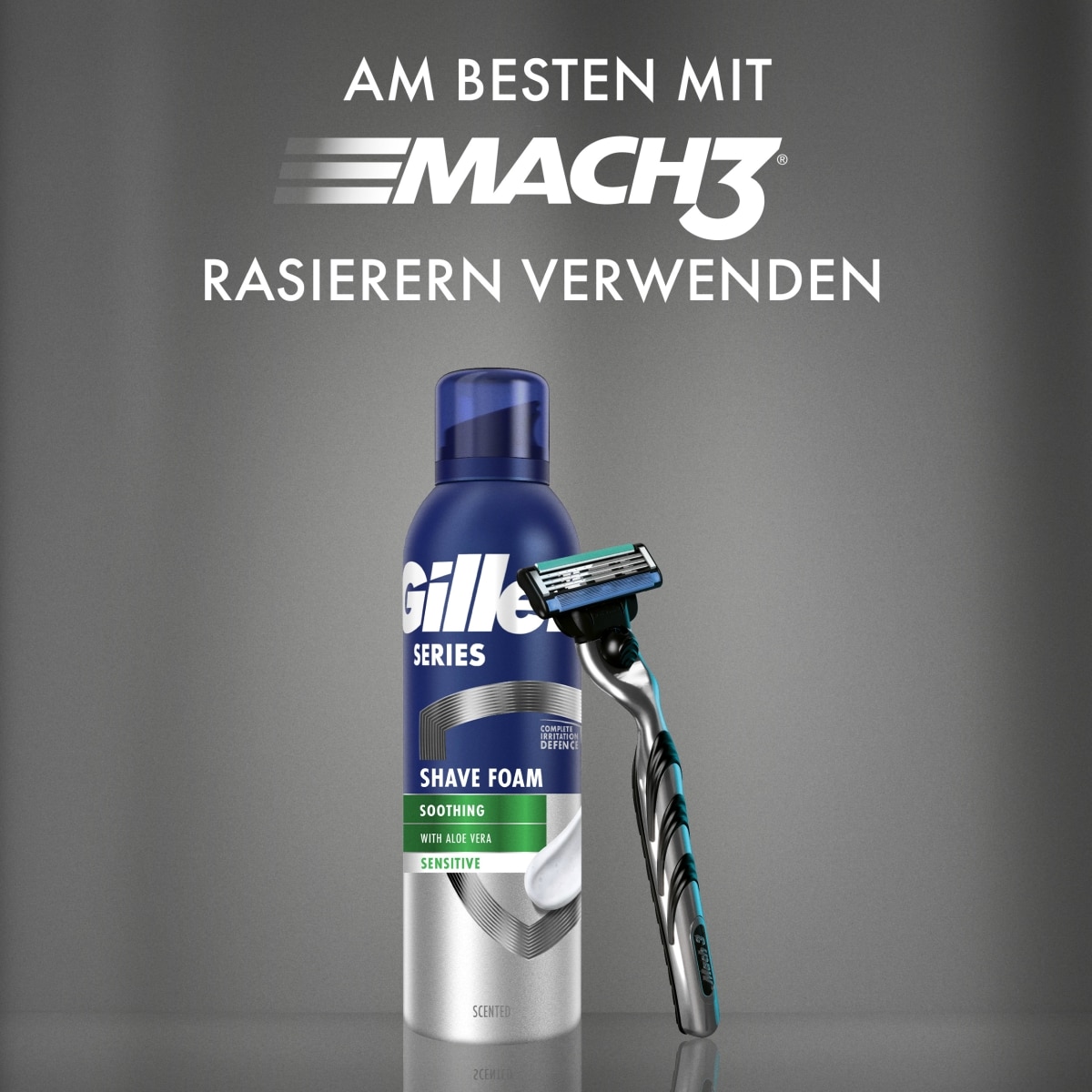 Gillette • Duo Pack Series Sensitive Rasierschaum • haar-shop.ch