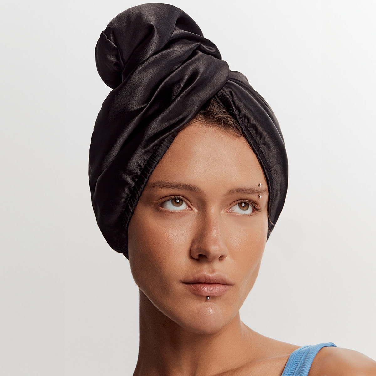 Double-Sided Satin Hair Towel Wrap