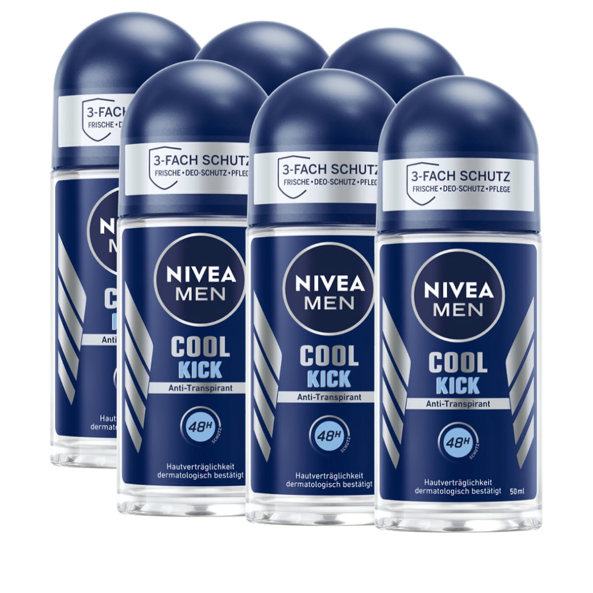NIVEA Multipack Cool Kick Roll-on Deo for Men