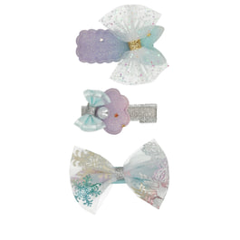 Trisa Accessoires • 3er Set Beak Clips in Mermaid Blue