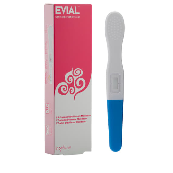 Evial • Schwangerschaftstest Midstream 2 Stk. • haar-shop.ch