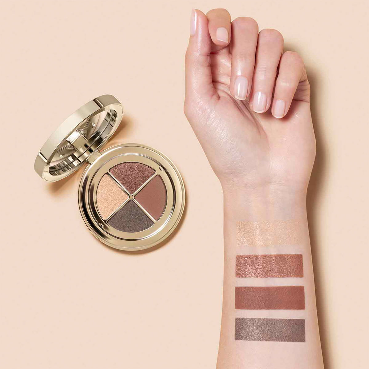 Clarins Ombre 4 Couleurs - 10 Maple Gradation • Augen Make-up