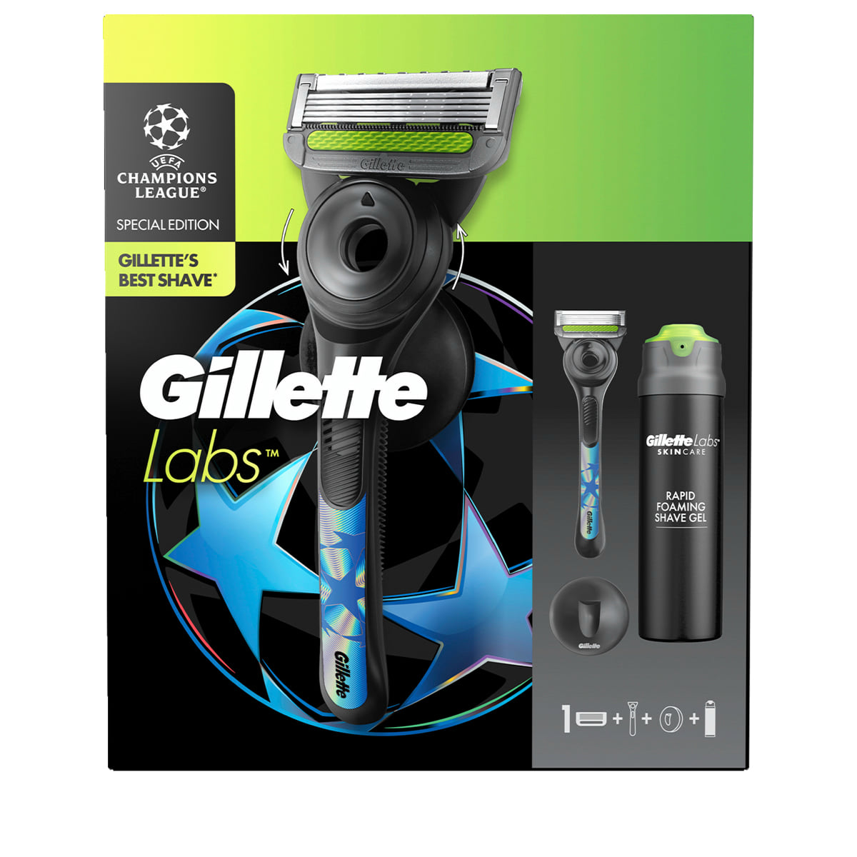 Gillette • Gift set razor with 1 blade, shower hanger & gel