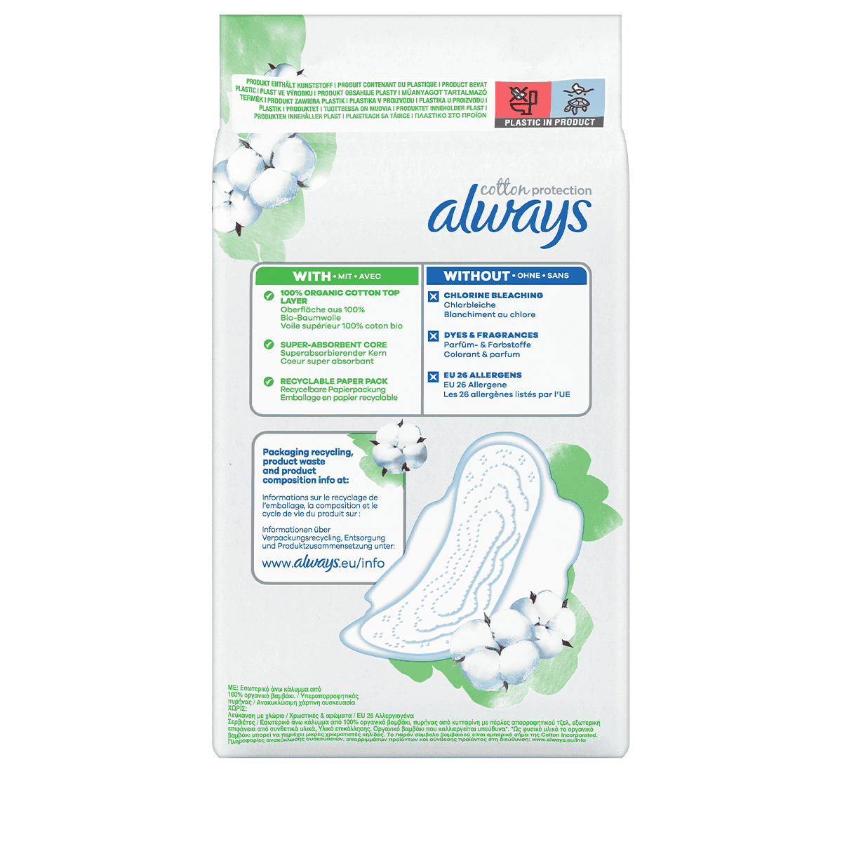 Always • Binden Night mit Flügeln Big Pack - 16 Stk.