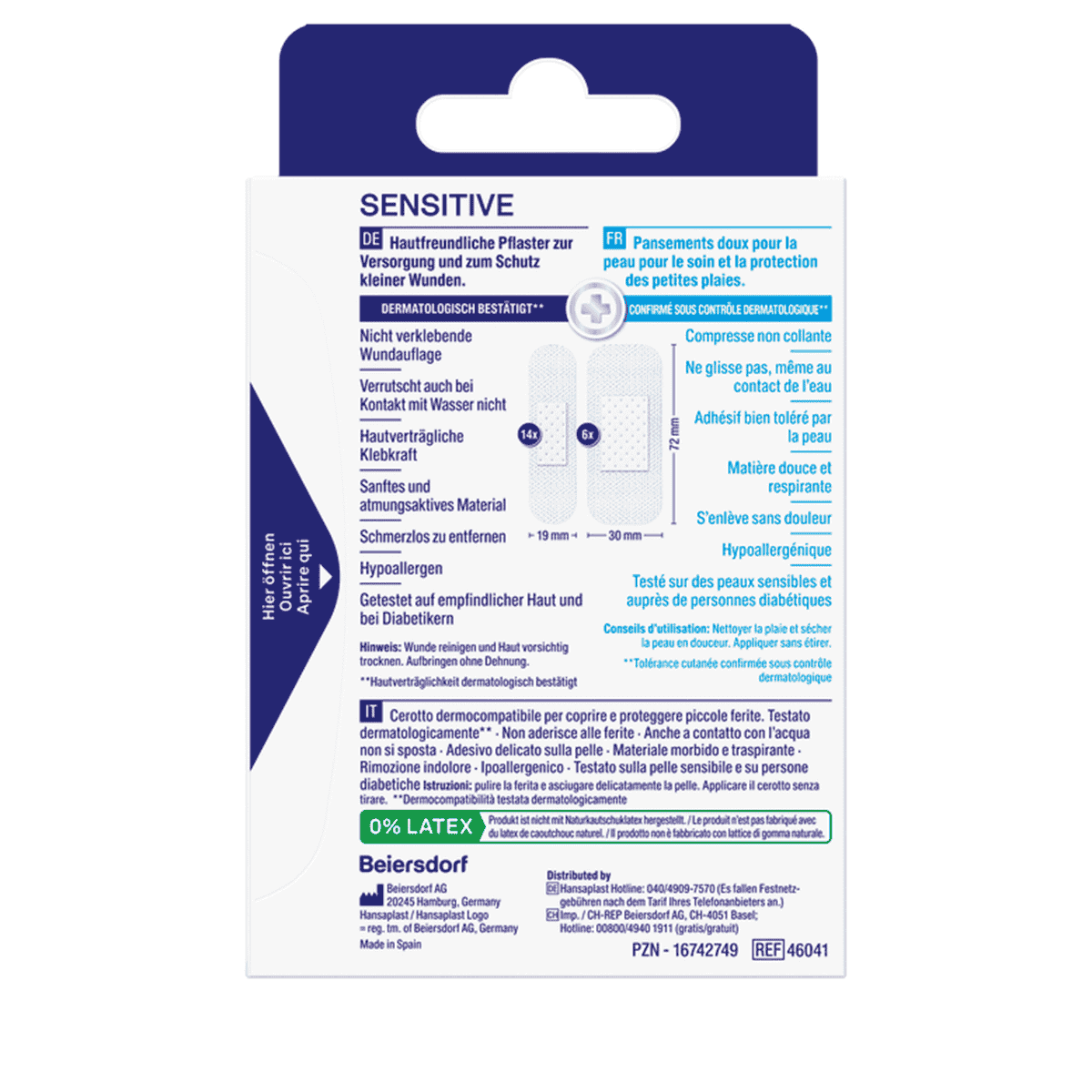 HANSAPLAST Sensitive Pflaster • Wundschutz für empfindliche Haut