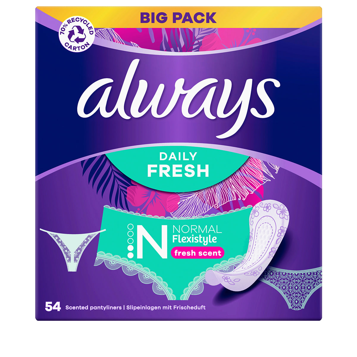 Always • Daily Fresh Pantyliners Flexistyle Normal
